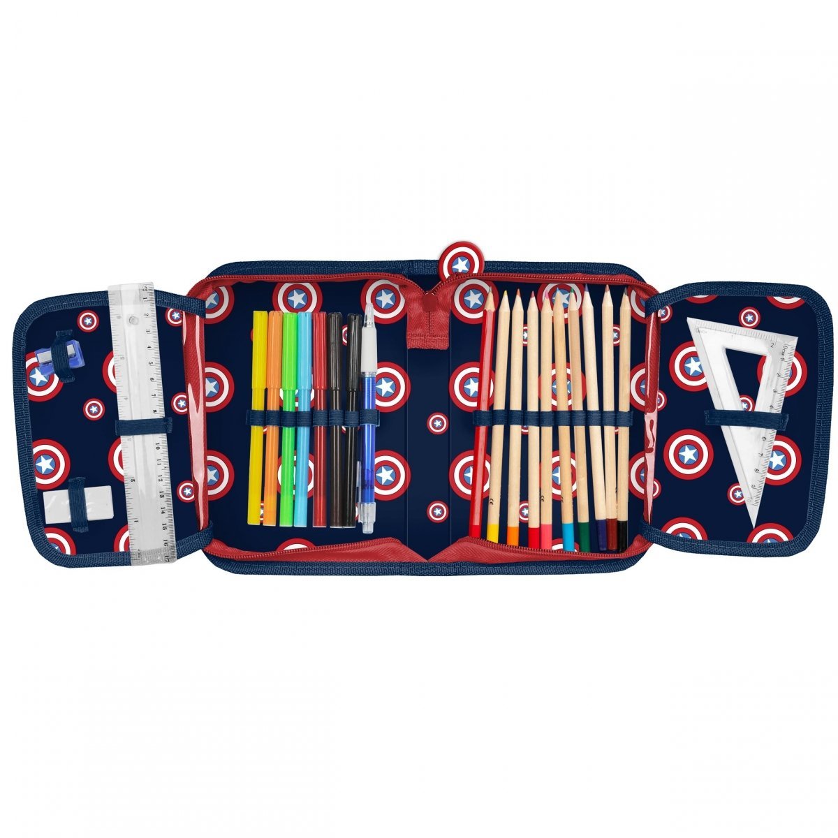 Capitan Ameryka Piórnik z Wyposażeniem dla Chłopaków [ACP-001] iplecaki.pl