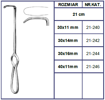 Hak Langenbeck - Różne Rodzaje - Haki i Rozwieracze - Narzędzia ...