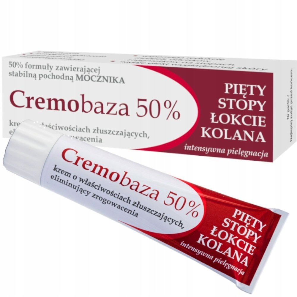 CREMOBAZA 50% Krem z mocznikiem złuszczający do pięt,stóp,łokci i kolan ...