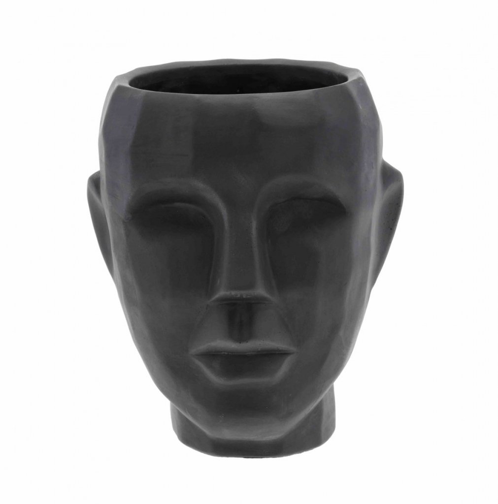 Villa Collection VERN Doniczka do Kwiatów 22,5 cm Czarna | Najlepsze ...