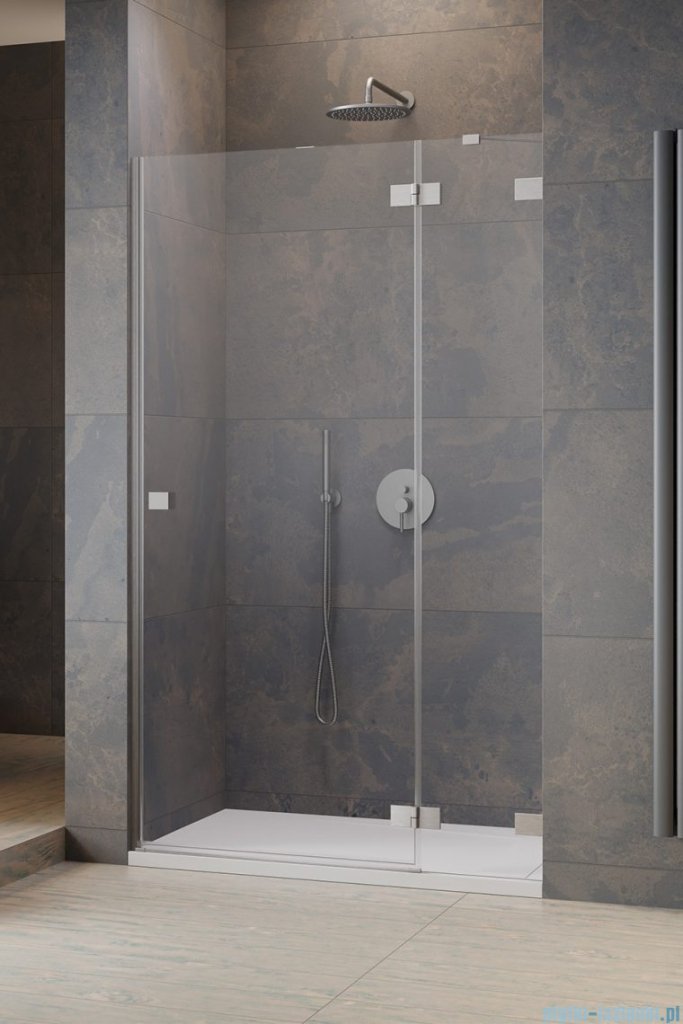 Radaway Essenza Pro Brushed Nickel Dwj Drzwi Wnękowe 130cm Prawe