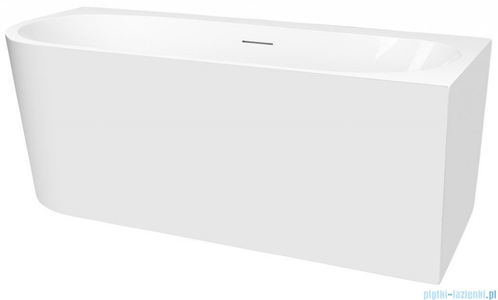 Oltens Hulda wanna wolnostojąca 160x75 cm narożna prawa biały połysk ...