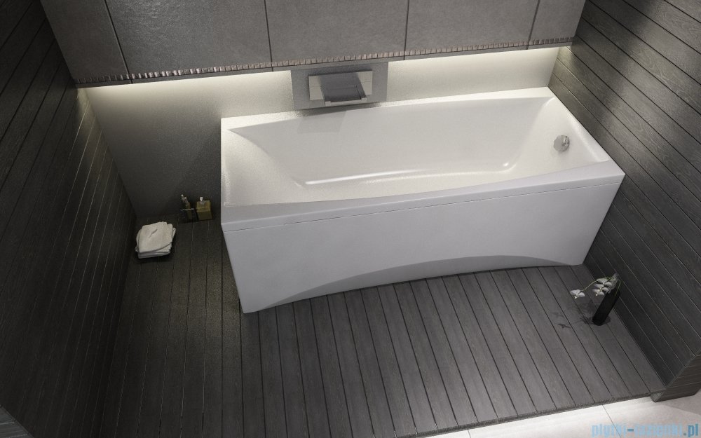 Cersanit Virgo wanna prostokątna 140x75 biała S301-047 - plytki-lazienki