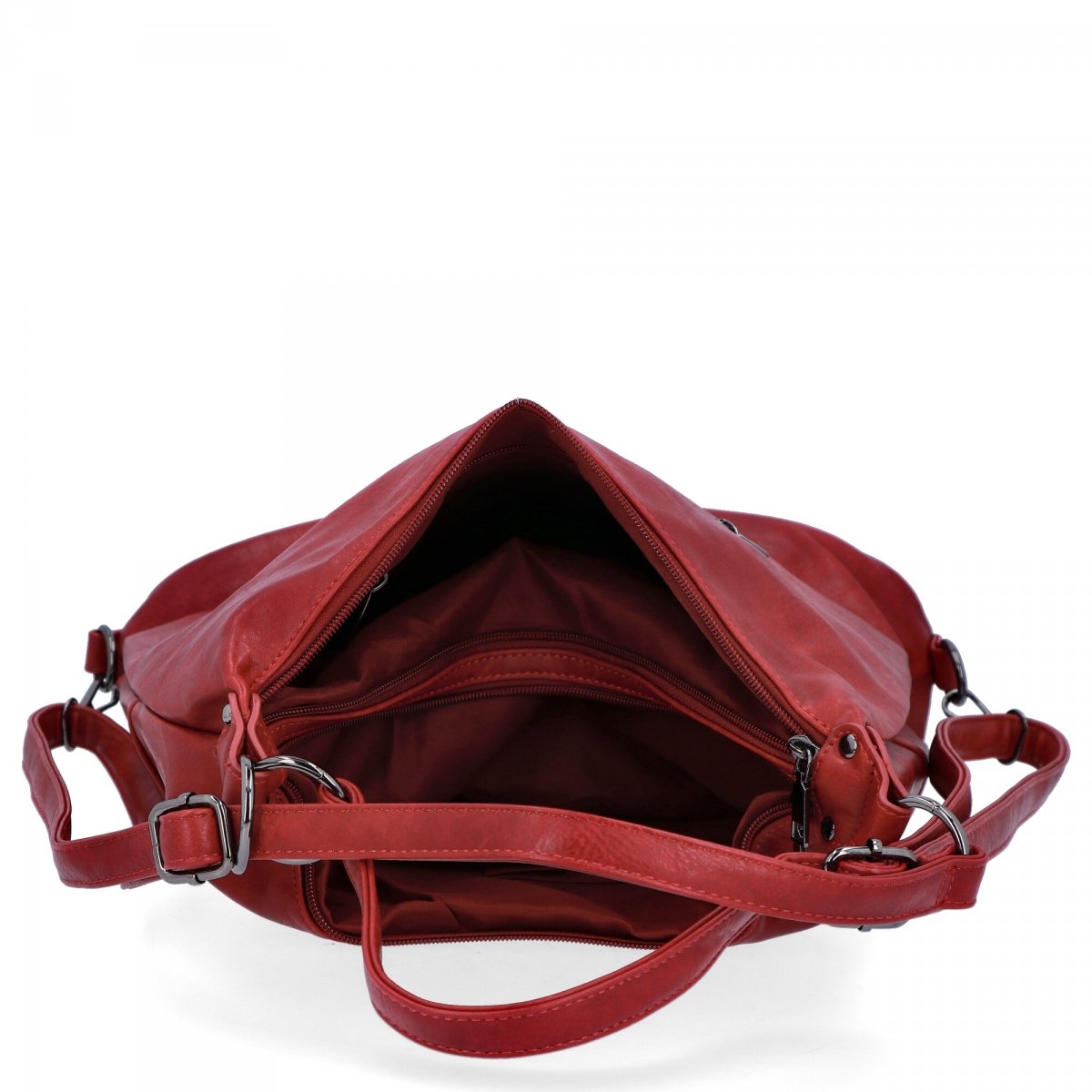 Torebka Damska z Funkcją Plecaka firmy Herisson Bordowa - Plecaki ...