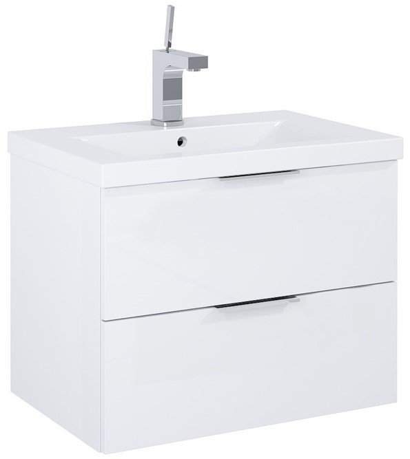 AQUAFORM - Set FRAME 80 2S zestaw szafka + umywalka WHITE BIAŁY 167215S ...