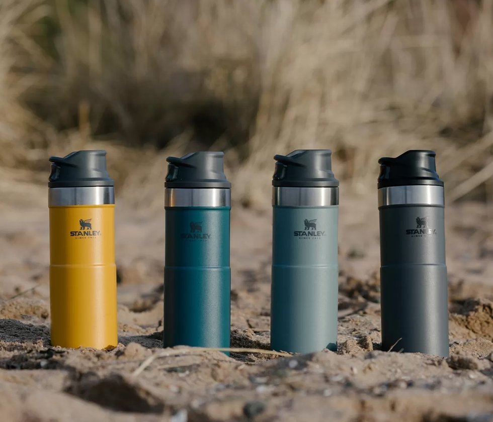 Kubek termiczny Stanley 350 ml TRIGGER ACTION TRAVEL MUG pomarańczowy ...