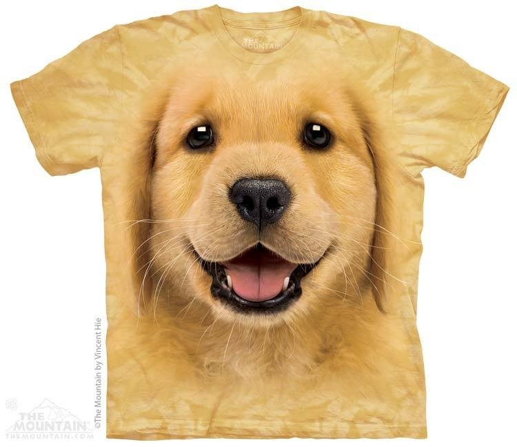 Sklep veoevo.pl - Koszulki Malowane Pazurem - Golden Retriever Puppy - The Mountain - Koszulka ...