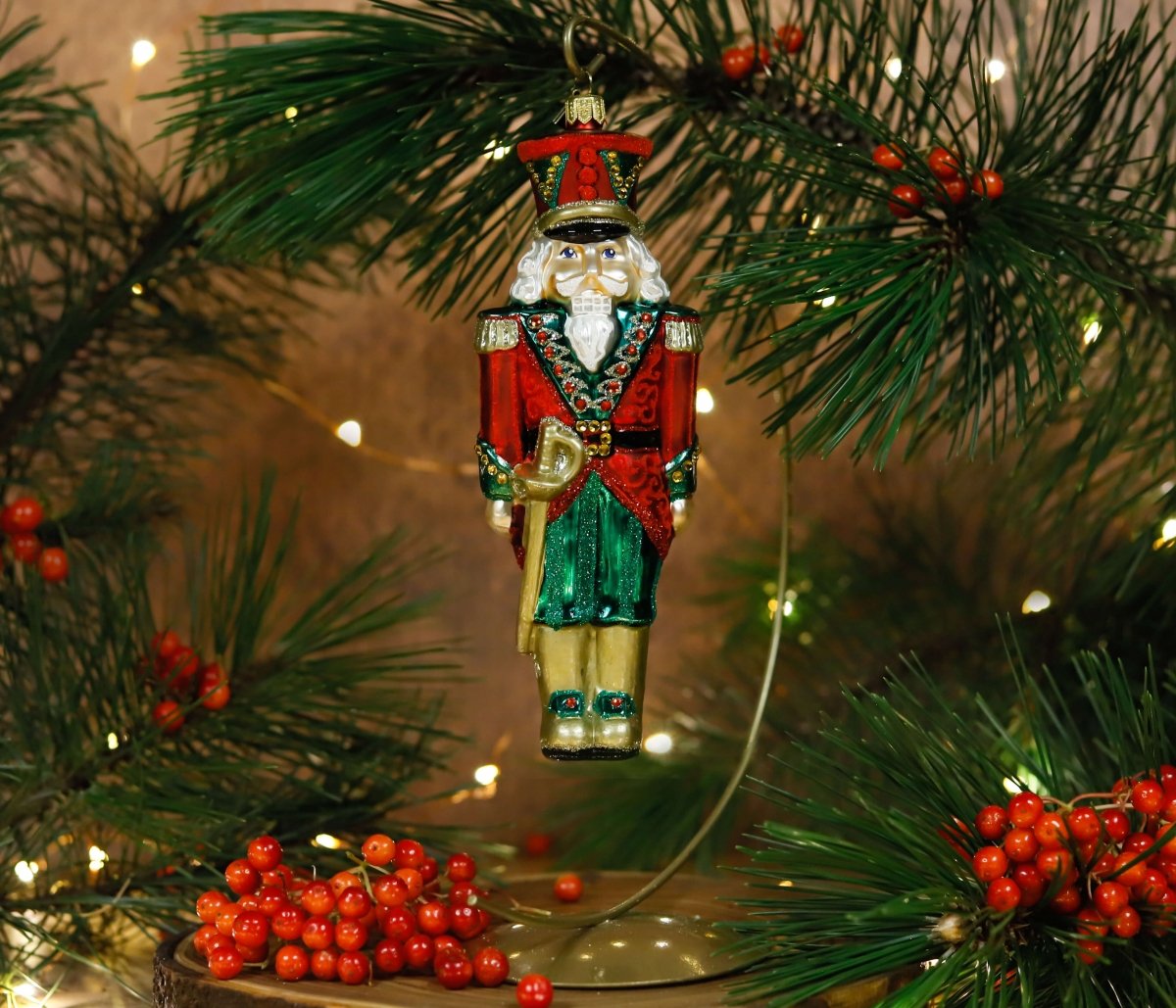 Christmas ornament Nutcracker with a sabre - 19cm - Santa Clauses ...