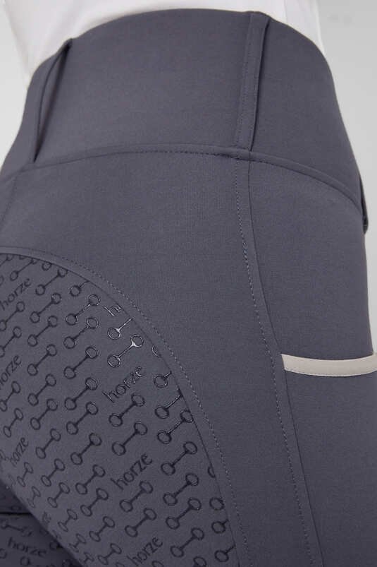Legginsy jeździeckie damskie z wysokim stanem LUCINDA - Horze ...