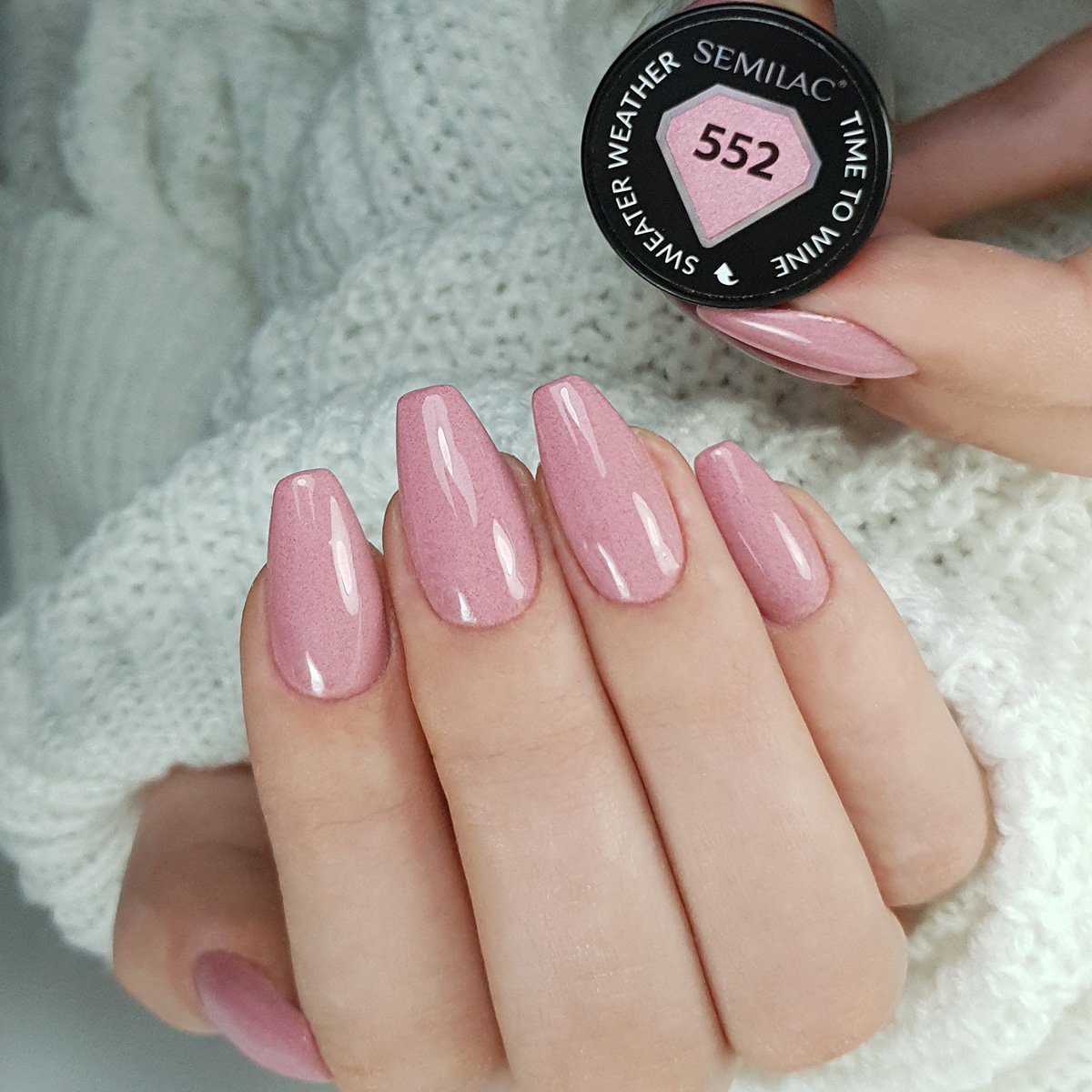 Lakier hybrydowy Semilac 552 Time To Wine w Profryzjer.pl