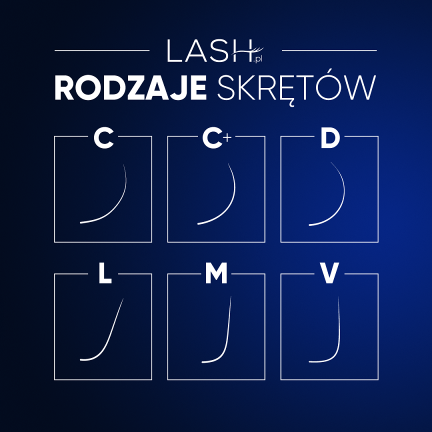 Rzęsy LASH.PL Black 0.07 skręt B, C, C+, D,J 20 pasków - RZĘSY LASH.PL ...