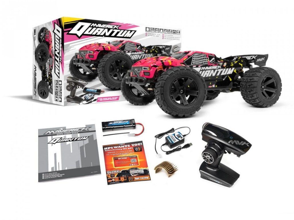 NOWOŚĆ! MAVERICK Quantum XT Szczotkowy 1 10 4WD Truggy RTR (Pink-Różowy ...