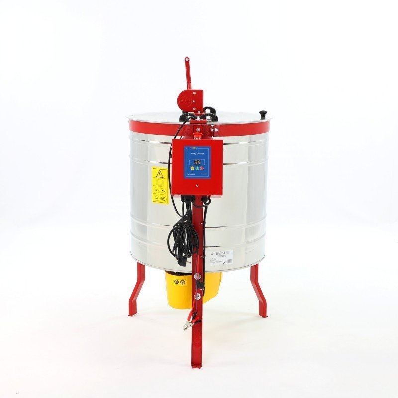 Tangential honey extractor, Ø600mm, 4-frame, manual+electric drive, CLASSIC