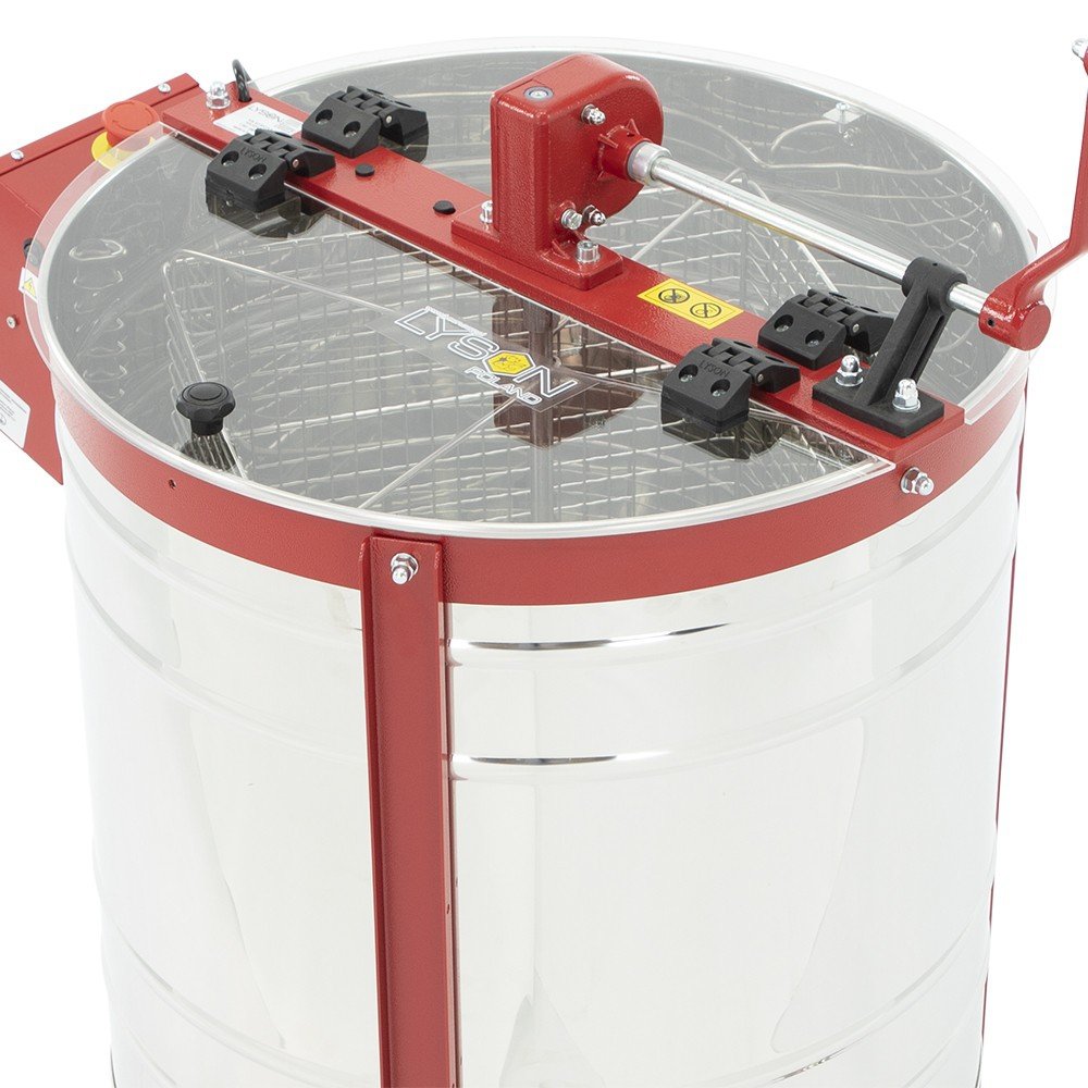 Tangential honey extractor, Ø600mm, 4-frame, manual+electric drive, CLASSIC
