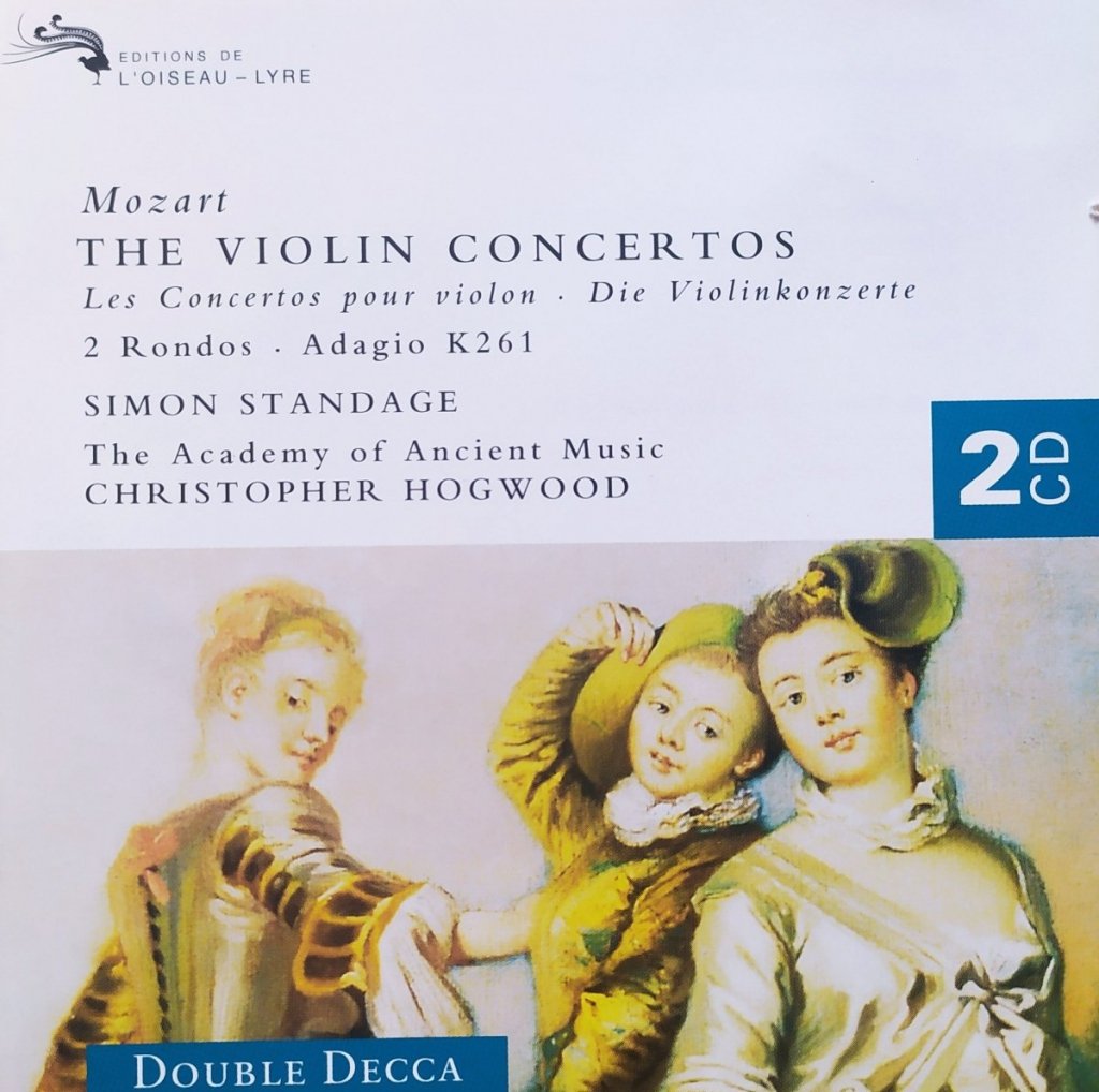 Mozart, Christopher Hogwood, Simon Standage The Violin Concertos 2CD