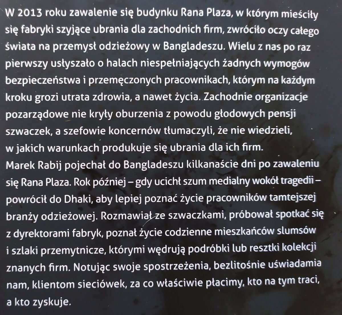 Marek Rabij Życie na miarę. Odzieżowe niewolnictwo