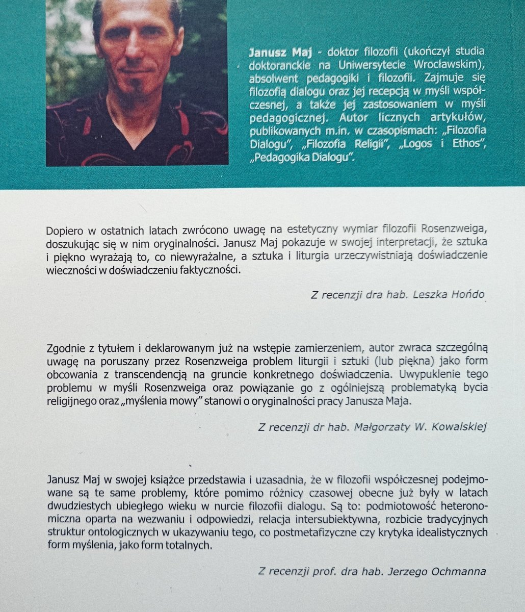 Janusz Maj Wezwanie mowy. Myślenie mowy, liturgia i piękno w filozofii ...