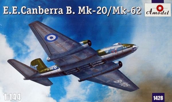 A-Model 01428 British bomber E.E.Canberra B. Mk-2 Mk-62 (1:144) - 1:144 - Military Aircraft