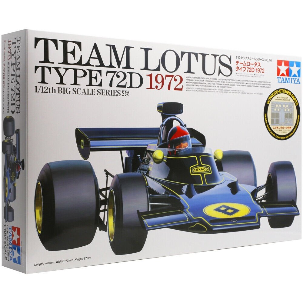 Tamiya 12046 Team Lotus Type 72D 1972 (1:12) - 1:12 - Car models