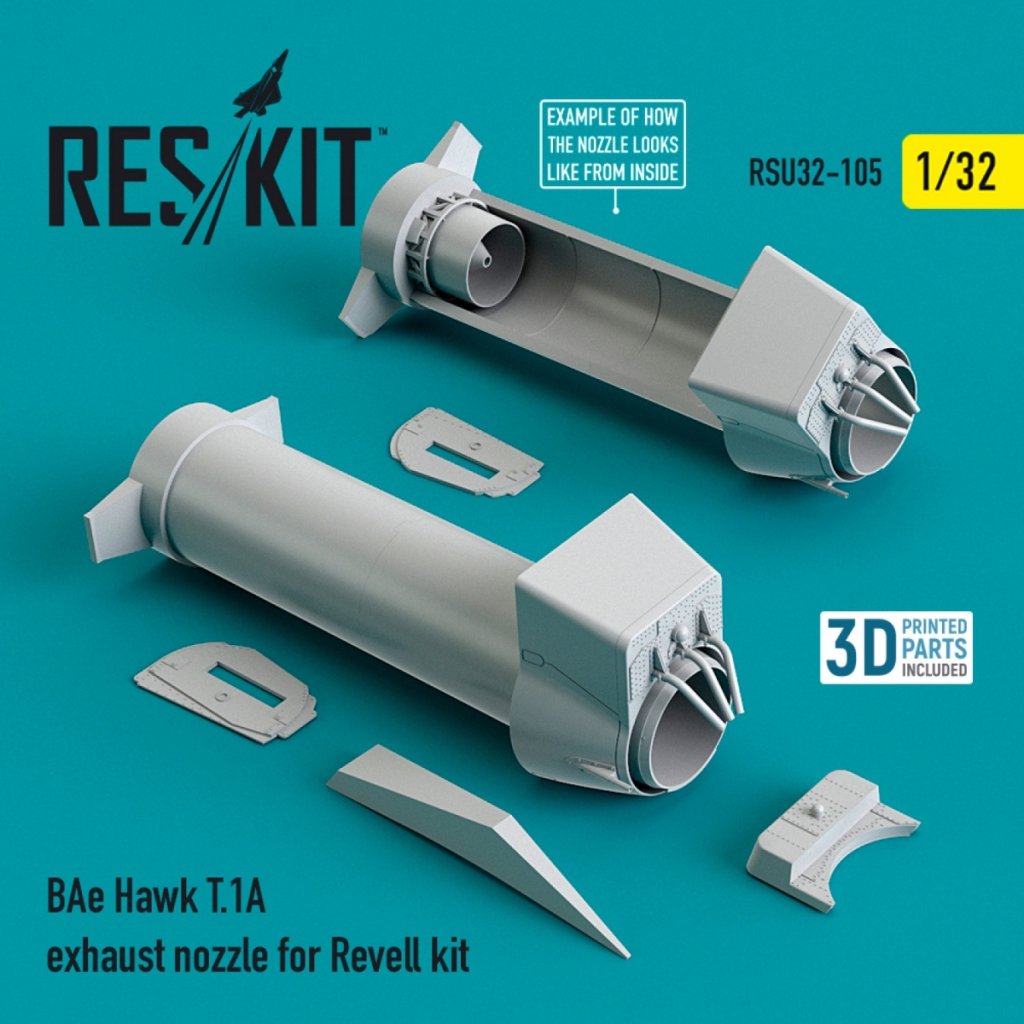 RESKIT RSU32-0105 BAE HAWK T.1A EXHAUST NOZZLE FOR REVELL KIT 1 32 ...
