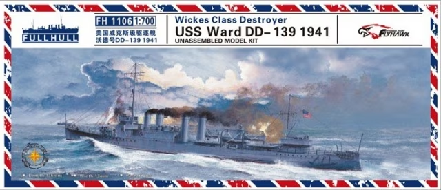 FlyHawk Model FH1106 USS Ward DD-139 Wickes Class Destroyer 1 700 ...