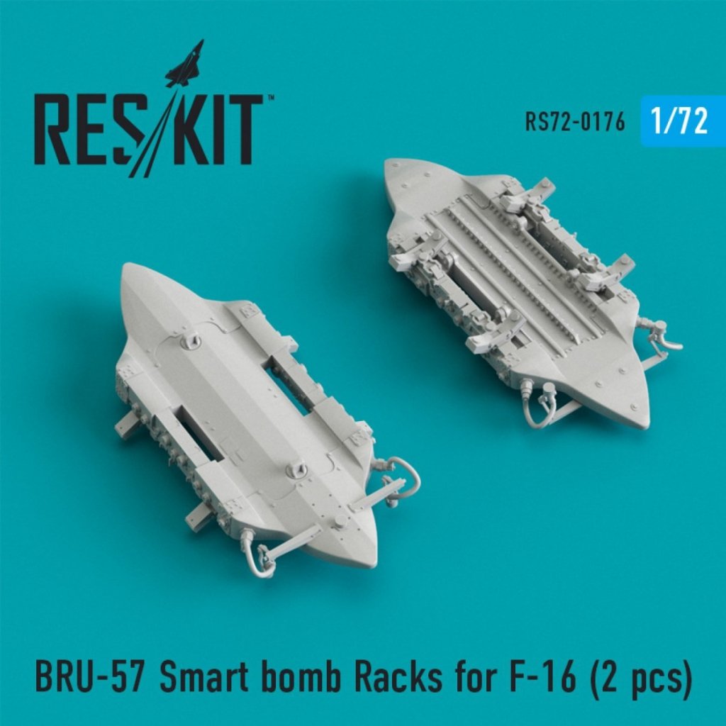 RESKIT RS72-0176 BRU-57 SMART BOMB RACKS FOR F-16 (2 PCS) 1 72 - RES ...