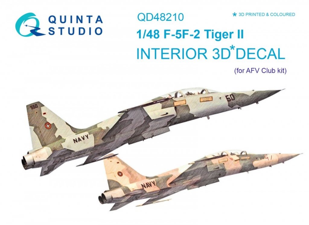 Quinta Studio QD48210 F-5F-2 3D-Printed & coloured Interior on decal ...