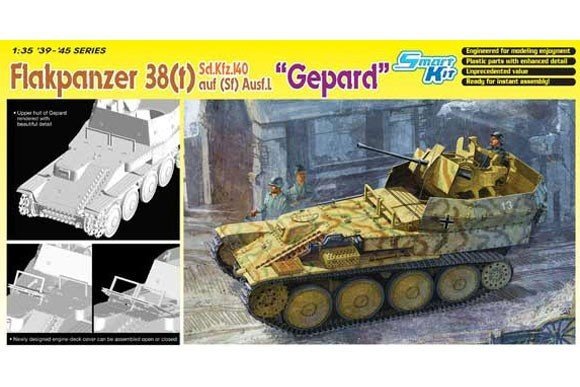 Dragon 6469 Flakpanzer 38(t) Gepard (1:35) - Self-propelled artillery ...