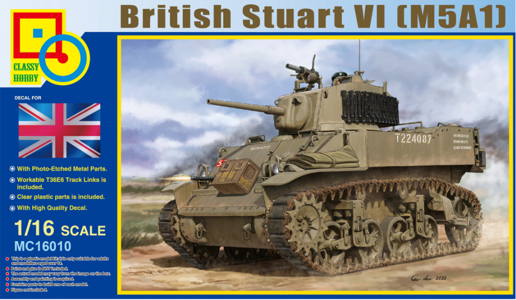 Classy Hobby MC16010 British Stuart VI M5A1 1 16 - 1 16 - Military ...