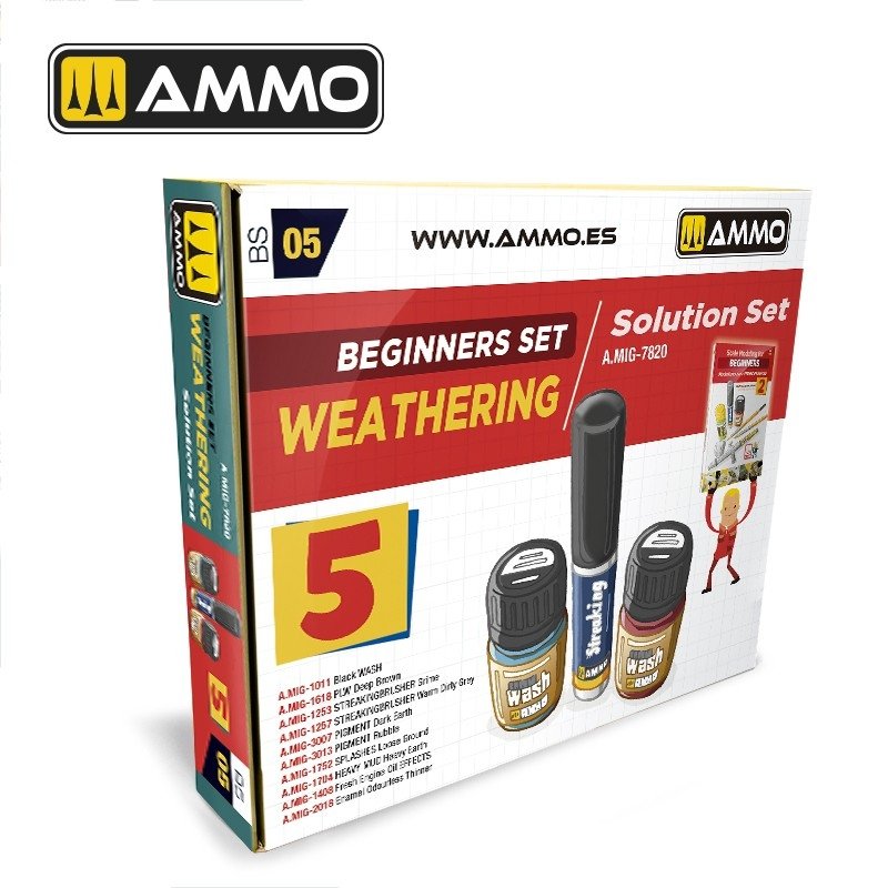 AMMO by Mig Jimenez 7820 Beginners Set - Weathering - Weathering ...