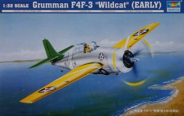 Trumpeter 02255 F4F-3 Wildcat early (1:32) - propeller planes - 1:32 ...