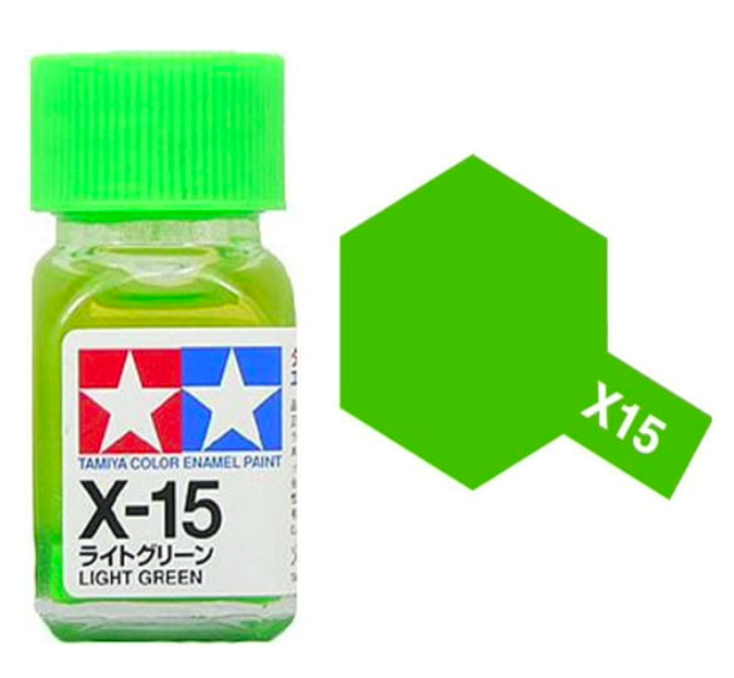 Tamiya X15 Light Green (80015) Enamel Paint - Tamiya Color Enamel Paint ...