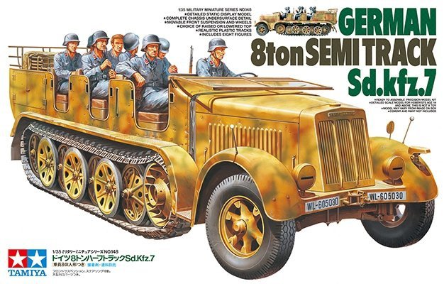 Tamiya 35148 Sd.Kfz.7 - 8 ton Semi Track (1:35) - Cars and trucks ...