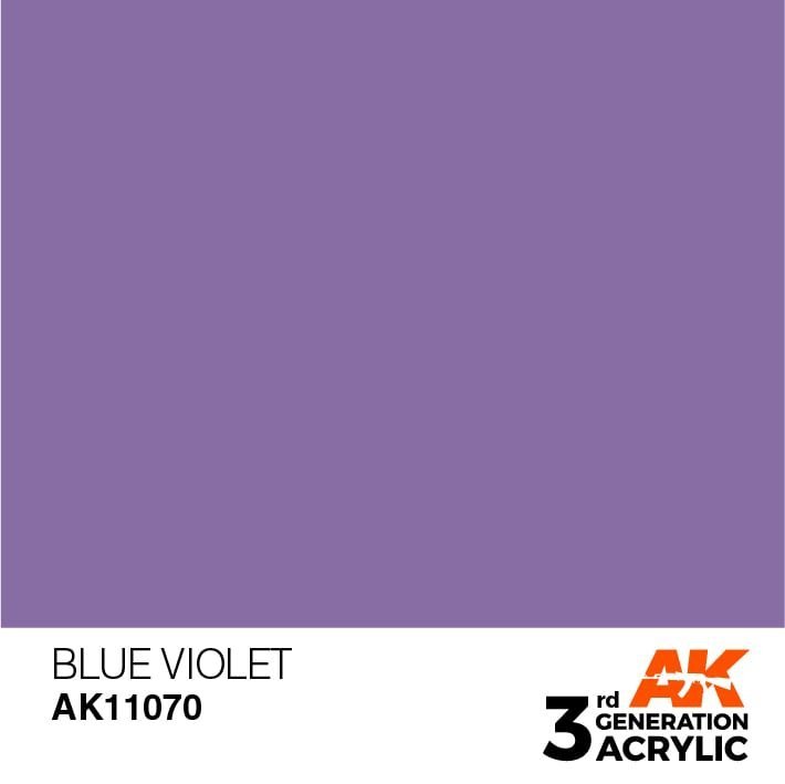 AK Interactive AK11070 Blue Violet 17ml - AK 3GA (3rd Generation ...