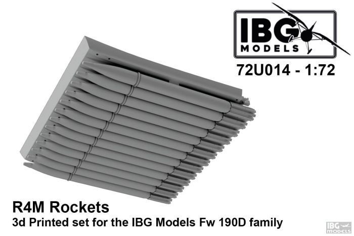 IBG 72U014 R4M Rockets 3D printed set for IBG kits 1 72 - IBG - scale 1 ...