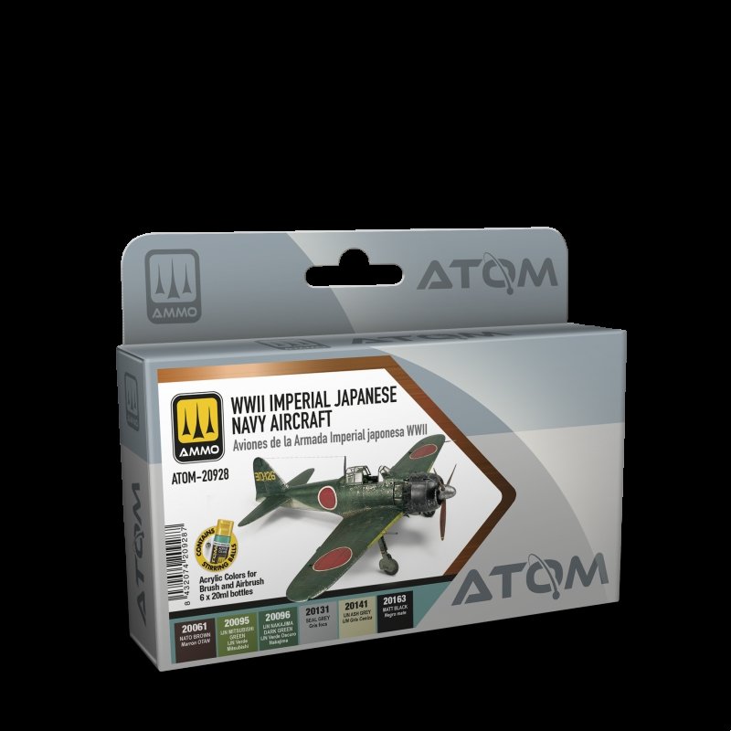 AMMO by Mig Jimenez 20928 ATOM WWII Imperial Japanese Navy Aircraft Set ...