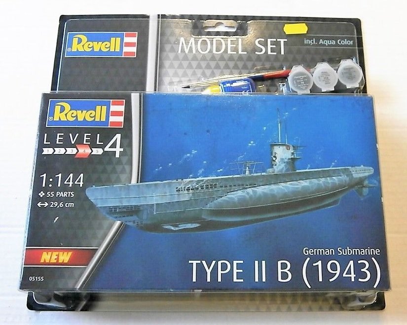 Revell 65155 German Submarine Type II B (1943) Model Set (1 144 ...