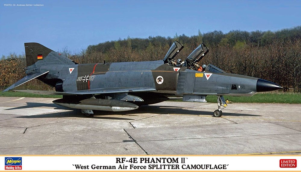 Hasegawa 02445 RF-4E Phantom II "West German Air Force Splitter Camouflage" 1 72 - odrzutowe - 1 ...
