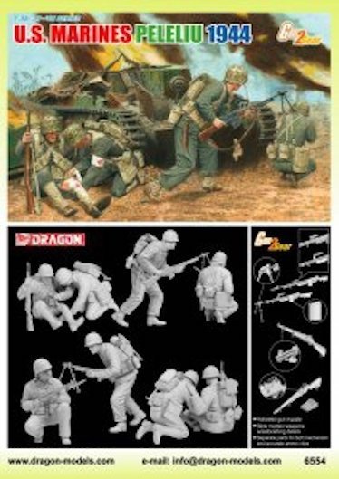 Dragon 6554 U.S. Marines - Peleliu 1944 (1:35) - scale 1:35 - Figures