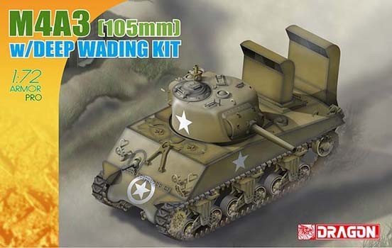 Dragon 7330 American M4A3 Sherman (105mm) with deep wading kit (1:72 ...