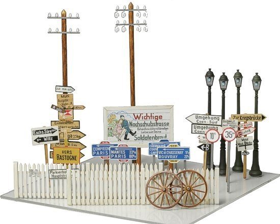 Tamiya 32509 Road Sign Set (1:48) - Extras and accessories - Diorama