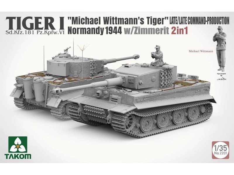 Takom 2201 Tiger I Late Production w zimmerit Normandy 1944 Sd.Kfz. 181 ...