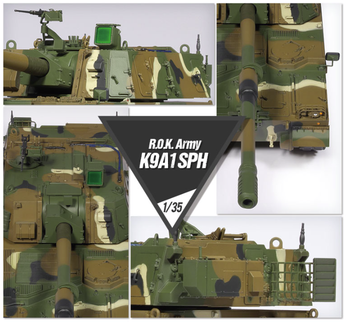 Academy 13561 ROK Army K9A1 155mm Self-Propelled Howitzer 1 35 - auf 1945 - 1 35 - Military ...