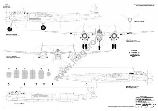 Kagero 3050 Heinkel He 219 Uhu vol.II (EN) - Literature