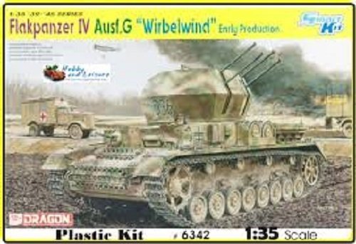 Dragon 6342 Flakpanzer IV Ausf G Wirbelwind (1:35) - Self-propelled ...