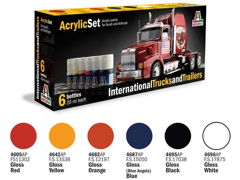 ITALERI 435AP - International Trucks and Trailers - Acrylic Set ...