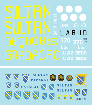 Star Decals 35-C1123 ARBiH - Armija Republike Bosne i Hercgovine ...