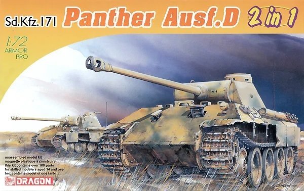 Dragon 7547 Sd.Kfz.171 Panther Ausf. D Early Late 2 in 1 1 72 - 1939 ...