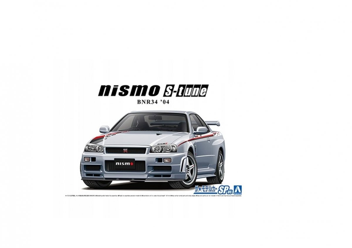Aoshima 06607 Nissan BNR34 Skyline GT-R Nismo S-Tune '04 1 24 - 1:24 - Car models