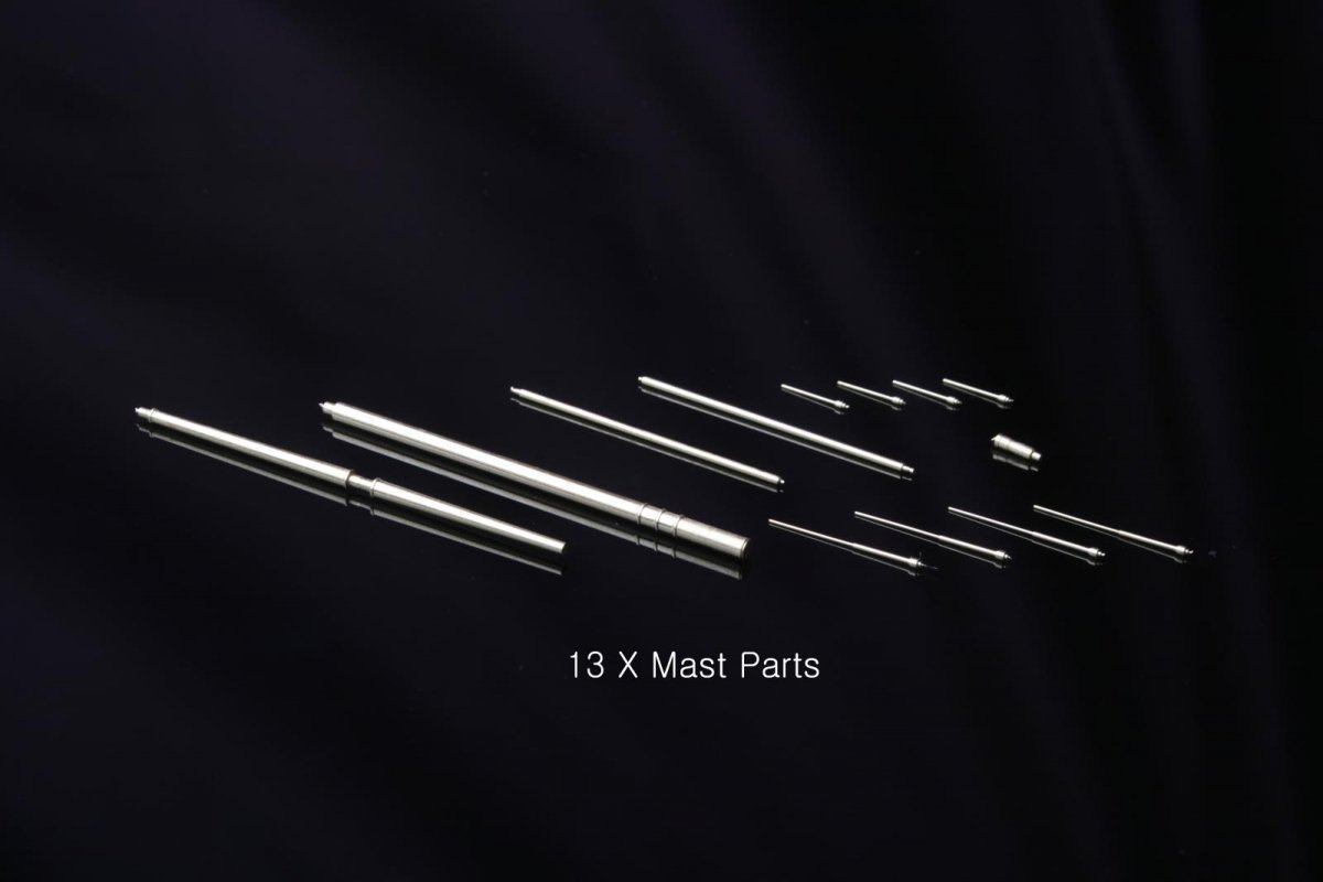 MK1 Design MS-20007 USS IOWA MAST DETAIL-UP SET 1 200 - skala 1:200 ...